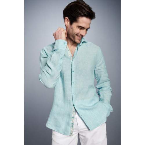 Chemise Ibiza Bleu Turquoise