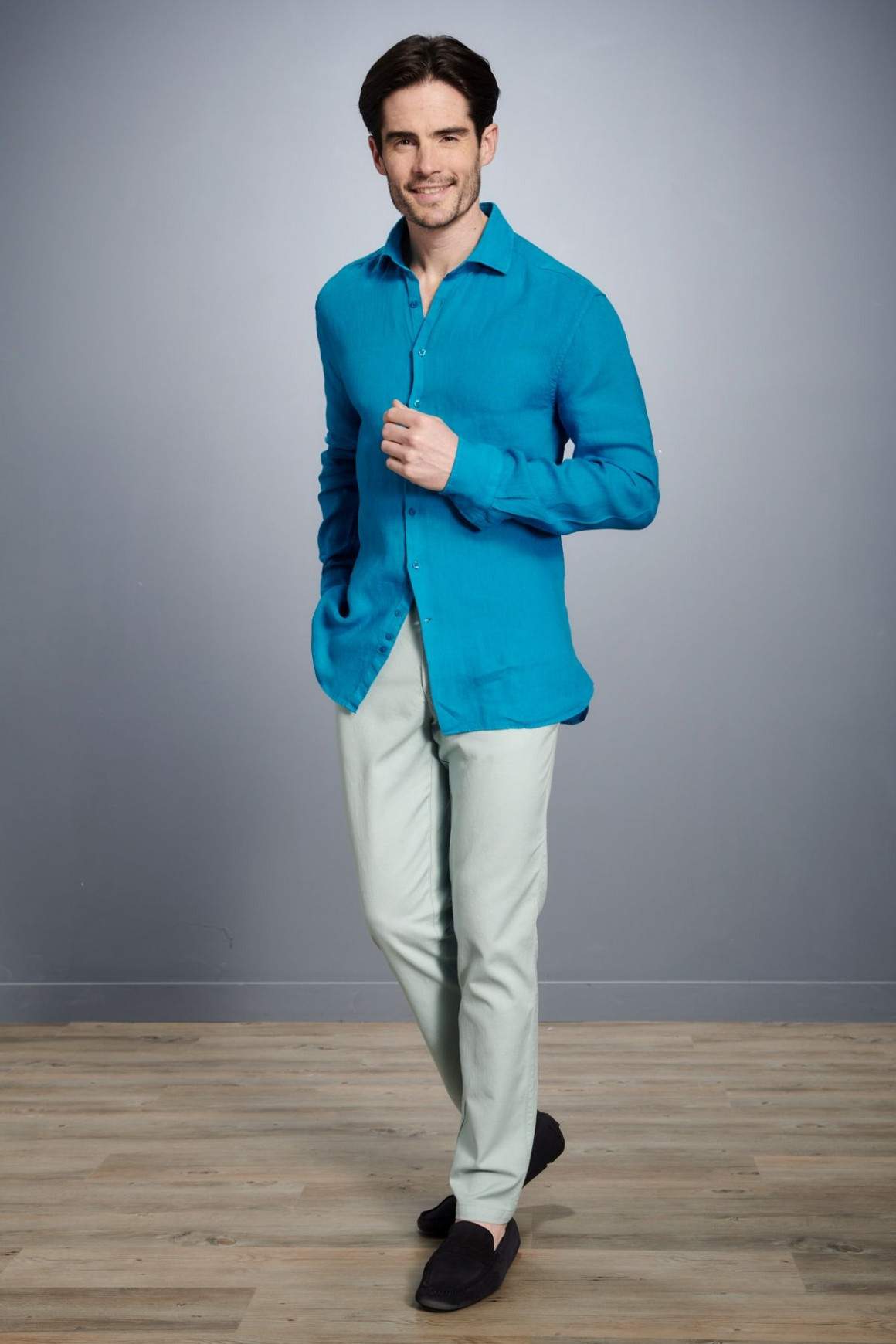 Chemise Sienna Bleu turquoise